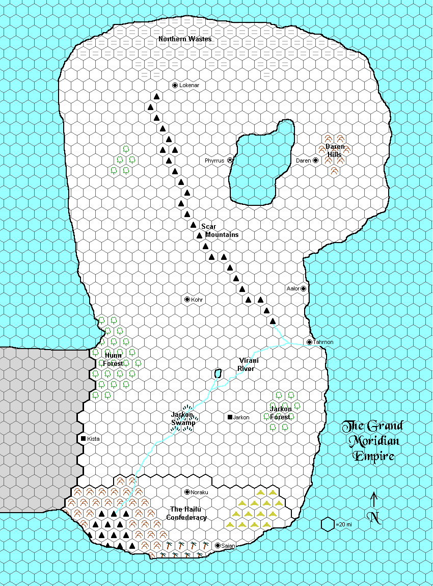 The Moridian Empire: Maps
