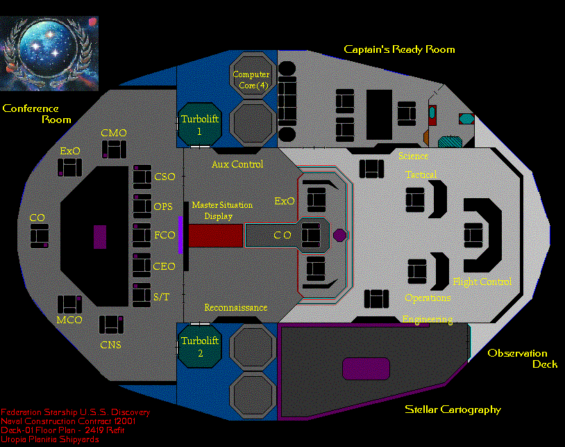 USS DISCOVERY - Starship's Interior Descriptions