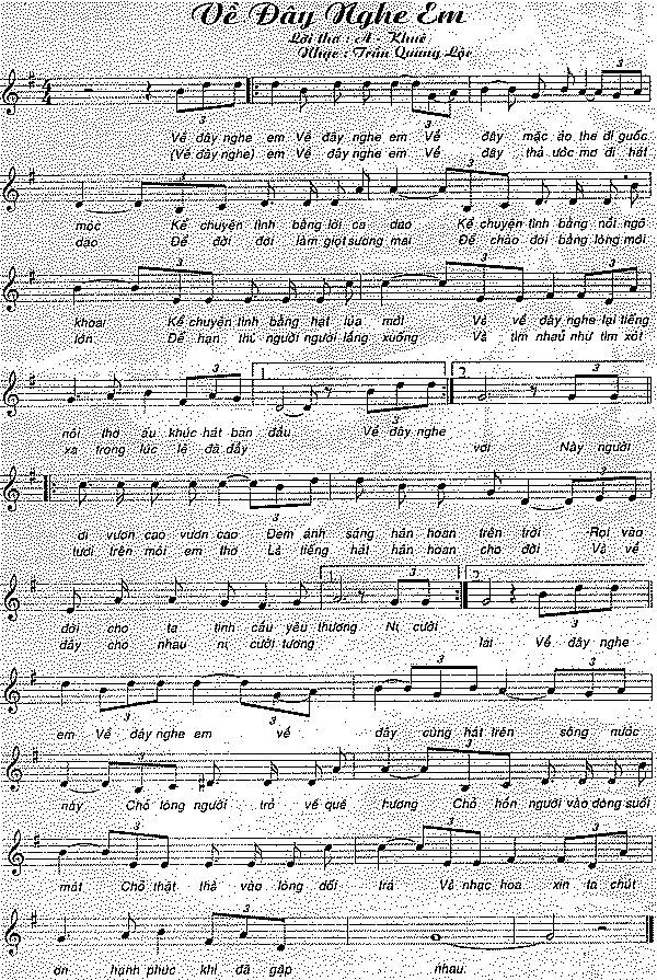 Vietnamese Songs' Notes