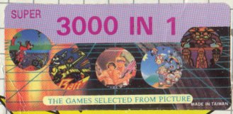COMPUTER FAMILY GAME SUPER 3000 IN 1 NINTENDO FAMICLONE