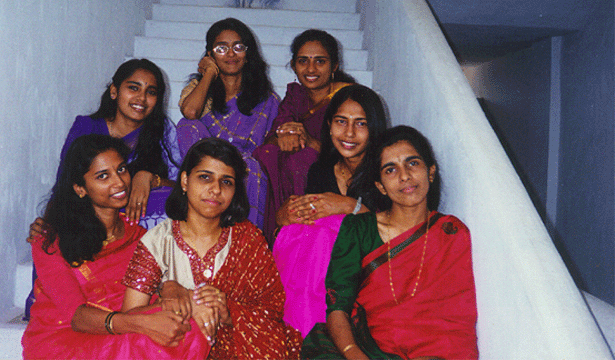 At P.K.R. Arts College for women in 1999