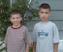 These two guys look like trouble to me. HEHEHE. This is Dylan and ...