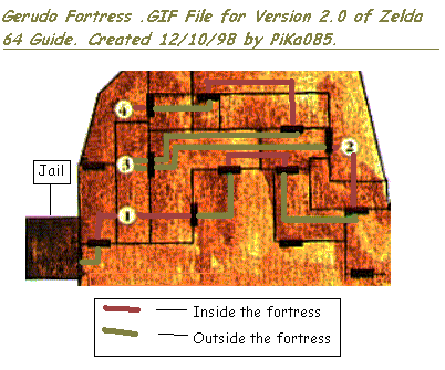 Gerudo Fortress map and strategy