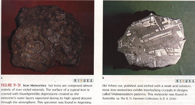 Iron Meteorite: a meteorite composed primarily of iron with an ...